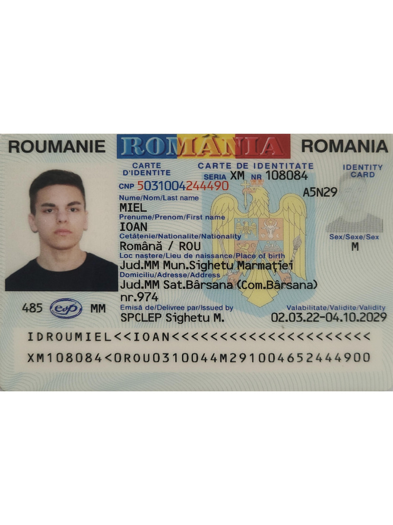 Copie Cartea de Identitate | PDF