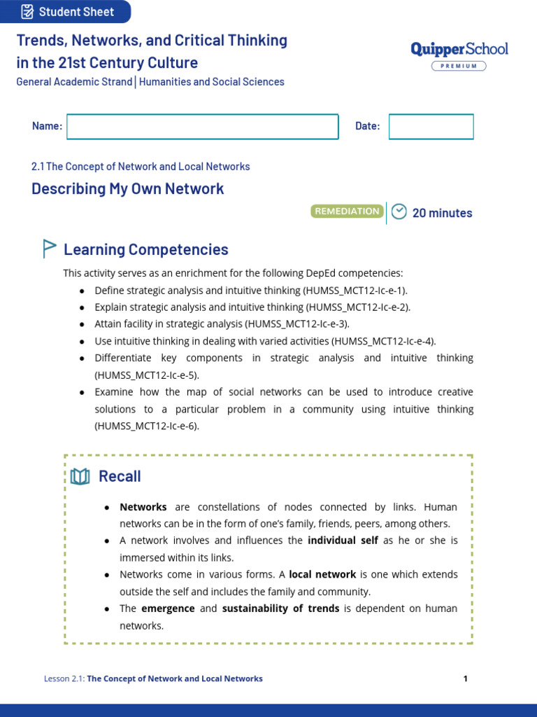 TNT - 12 - Q1 - 0201 - SS1 - The Concept of Network and Local Networks ...