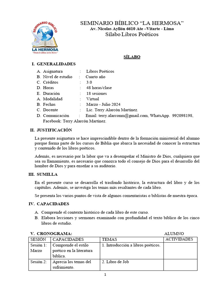 41 Libros Poeticos 2024 SEBLAH | PDF | Salmos