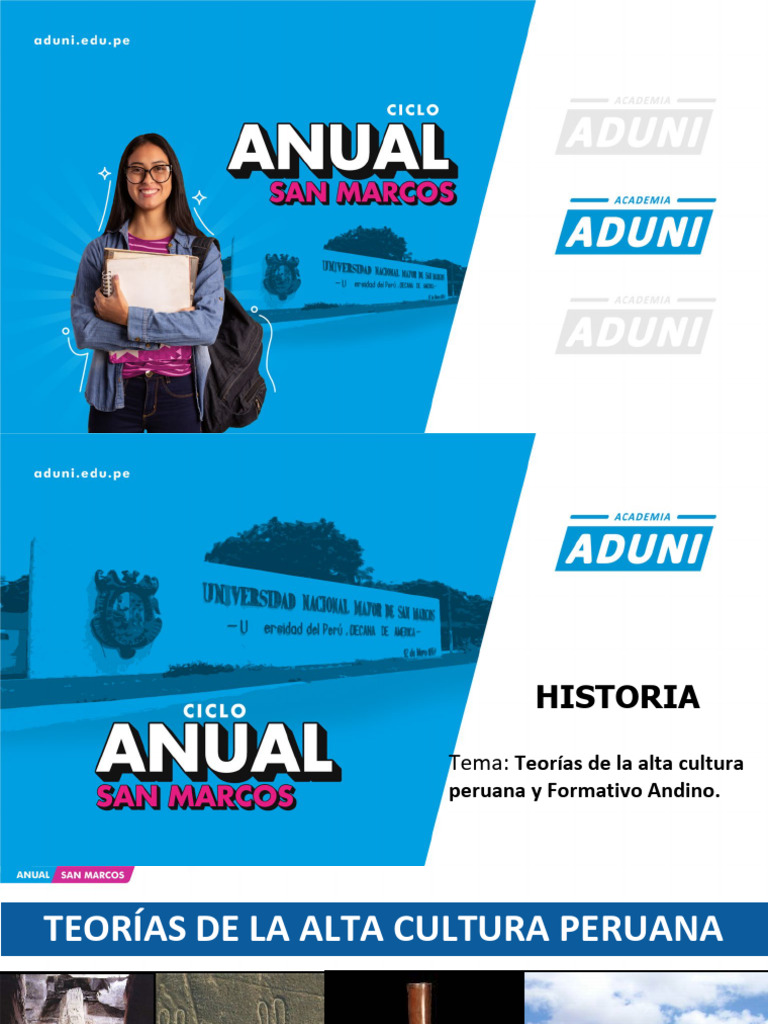 ASM-TS005-HP-Teorías de La Alta Cultura Peruana y Formativo Andino | PDF | Era precolombina | Andes