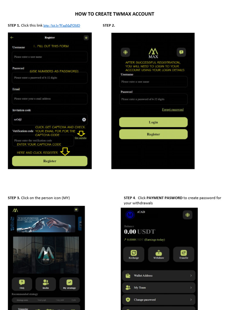 How To Create Twmax Account | PDF | Password | Applications Of Cryptography