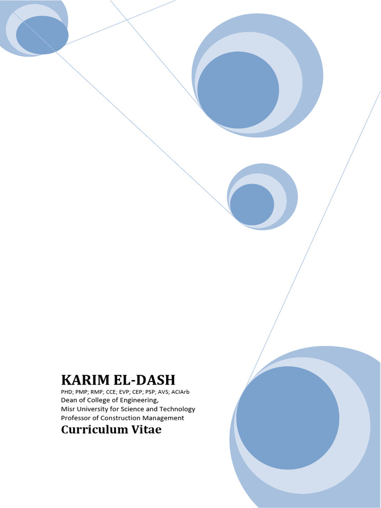 Karim El-Dash CV January 2022 | PDF | Concrete | Project Management