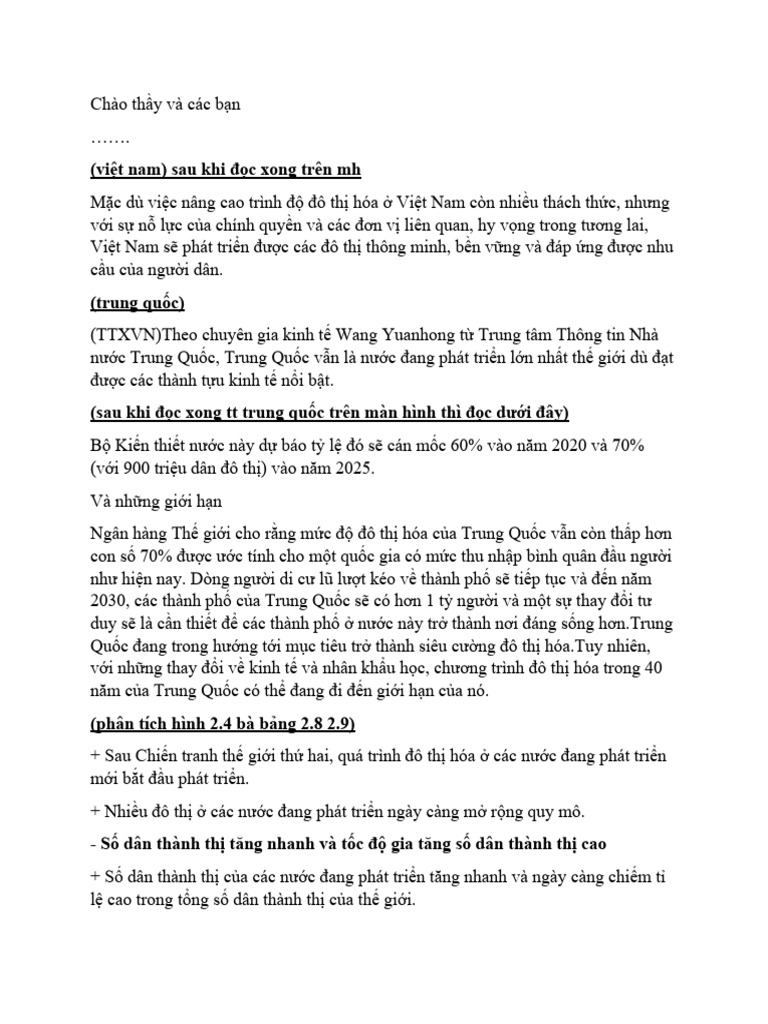 địa đồ thị hóa các nước đang ptrien | PDF