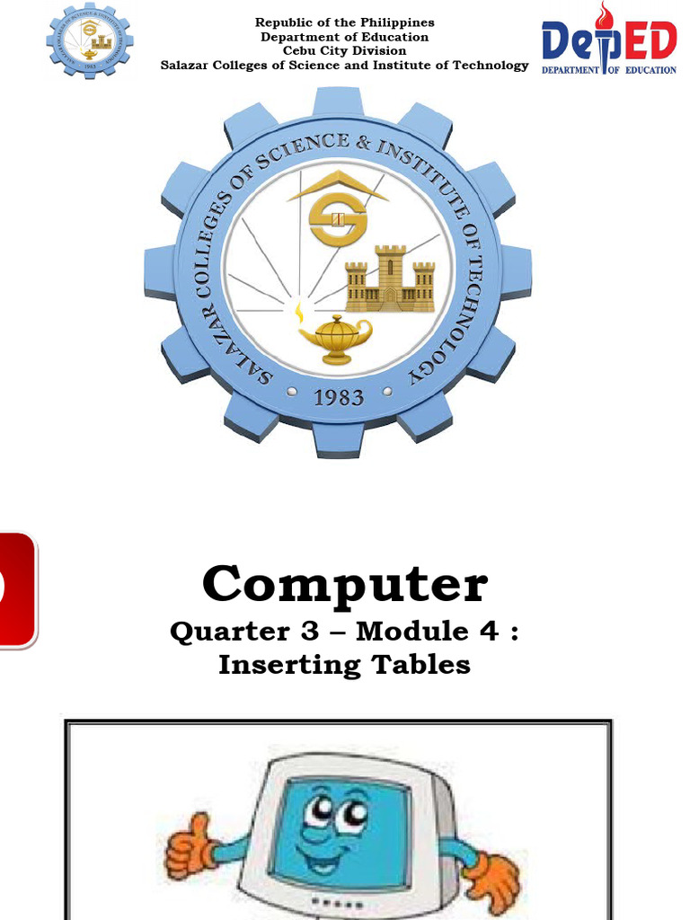 Computer 9 Quarte 3 Module 4 | PDF | Learning | Computing