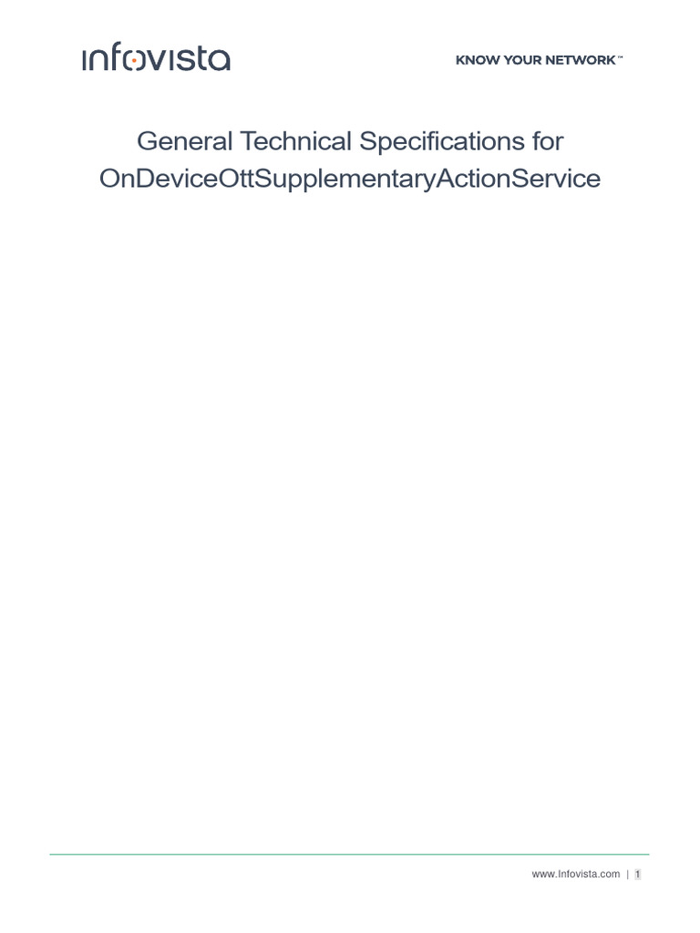 General Technical Specification - OnDevice ...