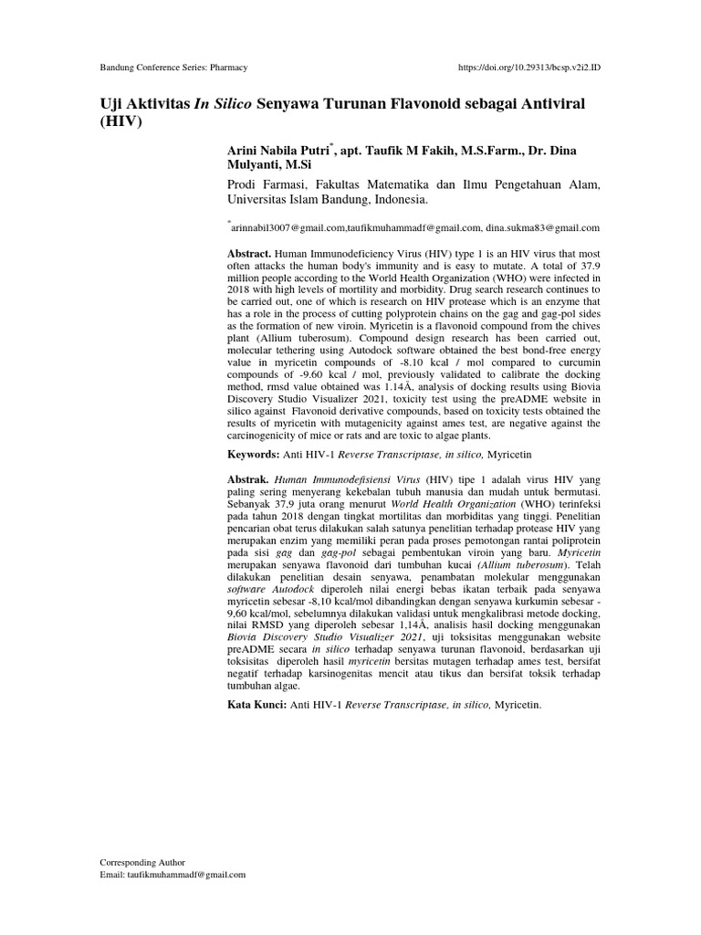 4699-Article Text-8003-1-10-20220919 | Download Free PDF | Hiv | Biology