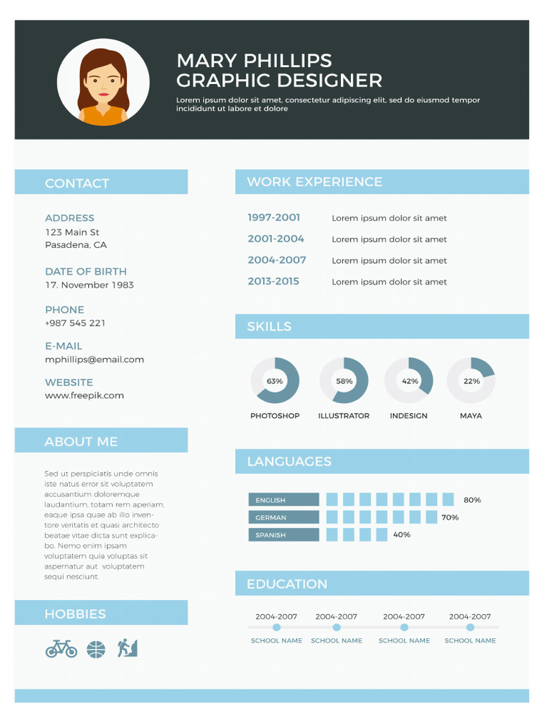 Ejemplo CV DISEÑADOR | PDF