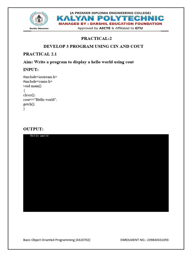 Lab Manual | PDF | Computer Programming | Programming Paradigms