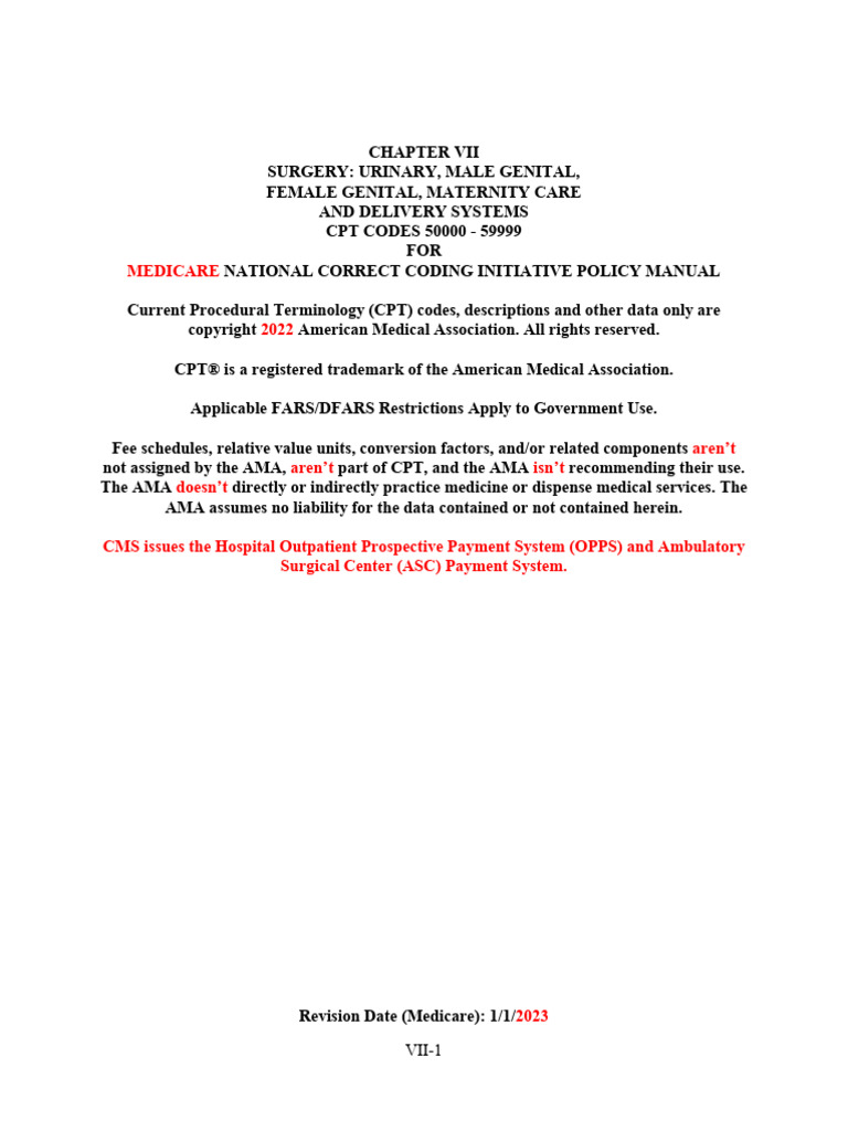 Chapter 7 Surgery Urinary - Male Genital - Female Genital - Maternity ...