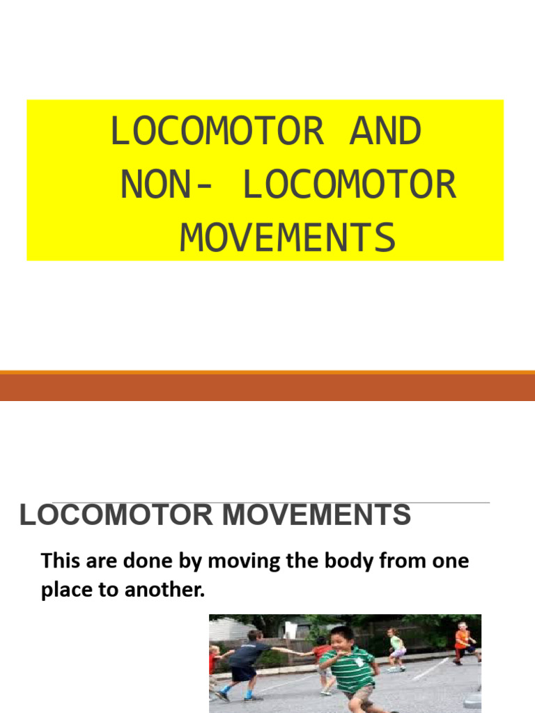 Locomotor and Non-Locomotor Movements | PDF
