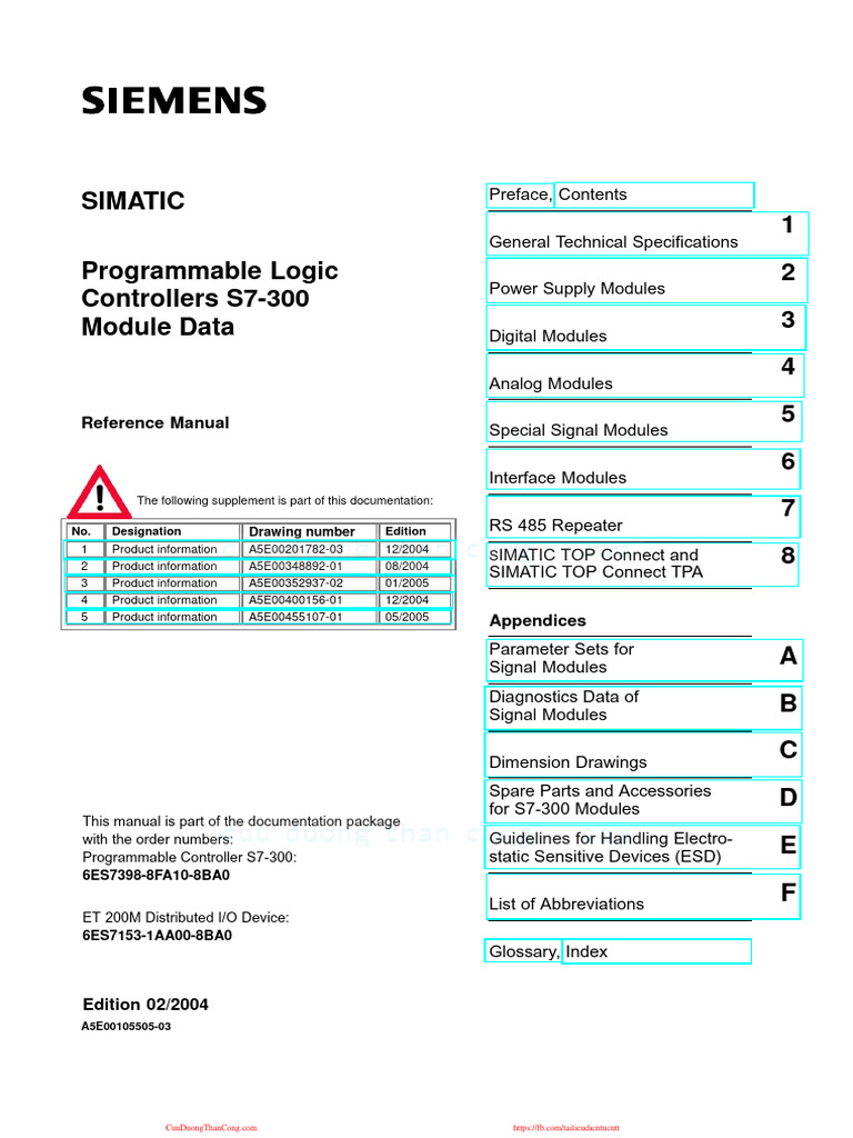 PLC Siemens Manual Over s7-300 Moduler | PDF | Central Processing Unit ...