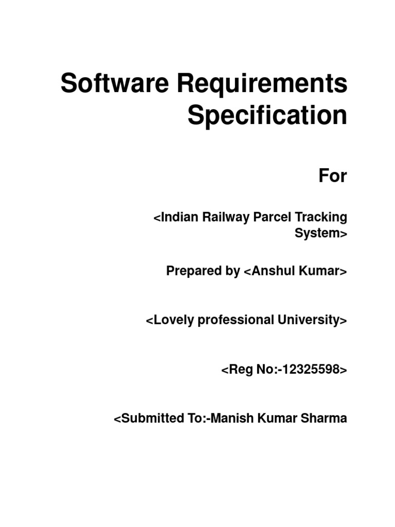 Oracle SRS CSE 320 SRS | PDF | Business | Computers