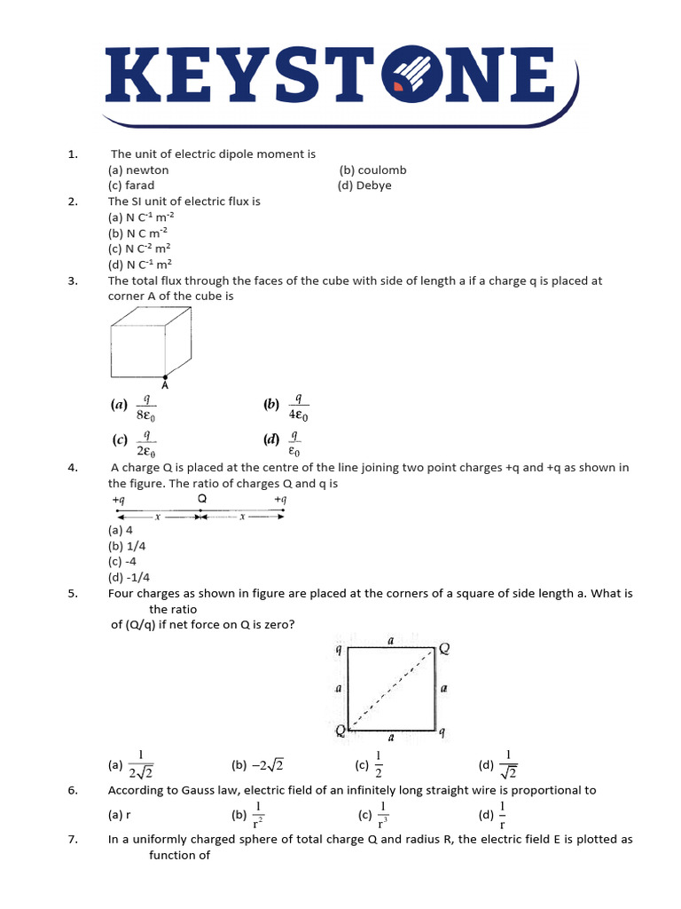 MCQ2 | PDF | Inductance | Magnetic Field