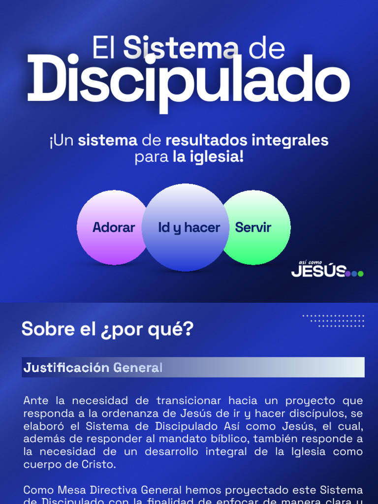 Sistema de Discipulado Integral para Iglesias | PDF | Jesús | Pastor