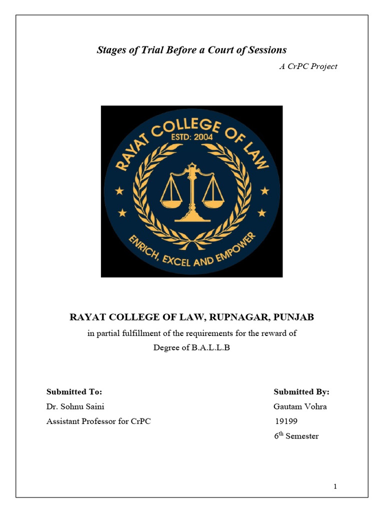 Gautam CRPC | PDF | Plea | Prosecutor