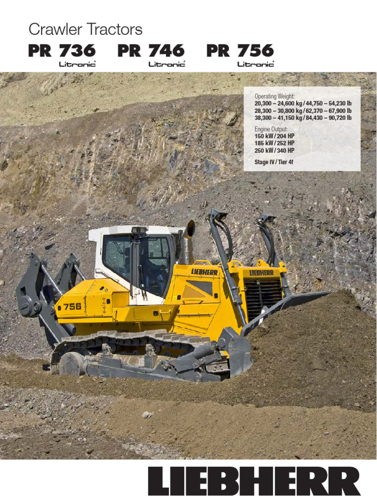 ManualBook Liebherr PR756 | PDF | Horsepower | Engines