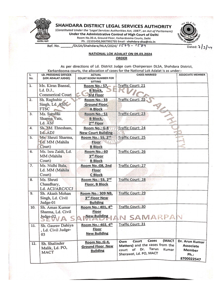 National Lok Adalat Order | PDF