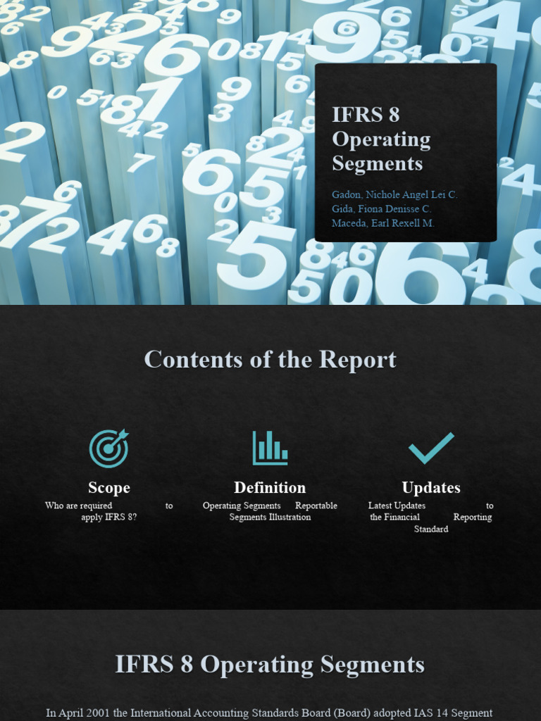 IFRS 8 Operating Segments | PDF | International Financial Reporting ...