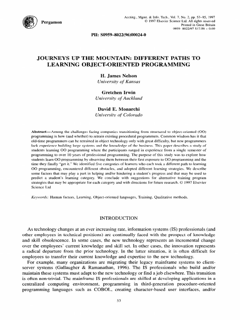 Journeys Up The Mountain Different Paths | PDF | Learning | Computer ...