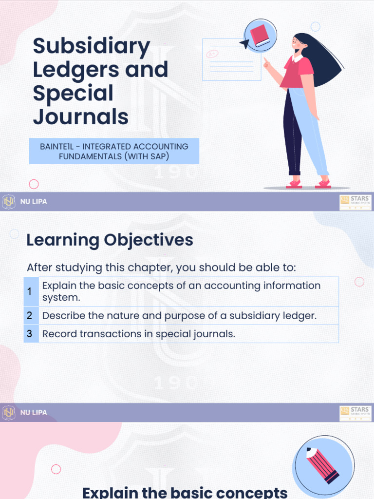 07 - Subsidiary Ledger and Special Journals Course Materials | PDF ...