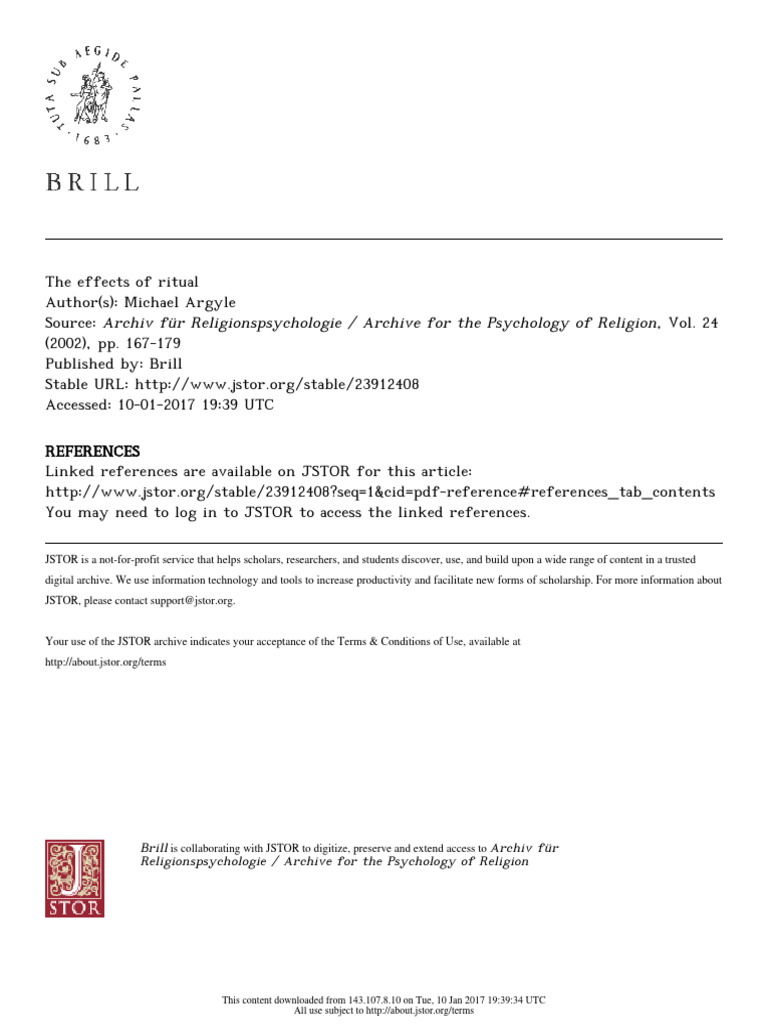 The Effects Of Ritual | PDF | Rituals | Prayer
