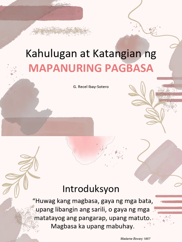 Modyul 1 PAGBASA | PDF