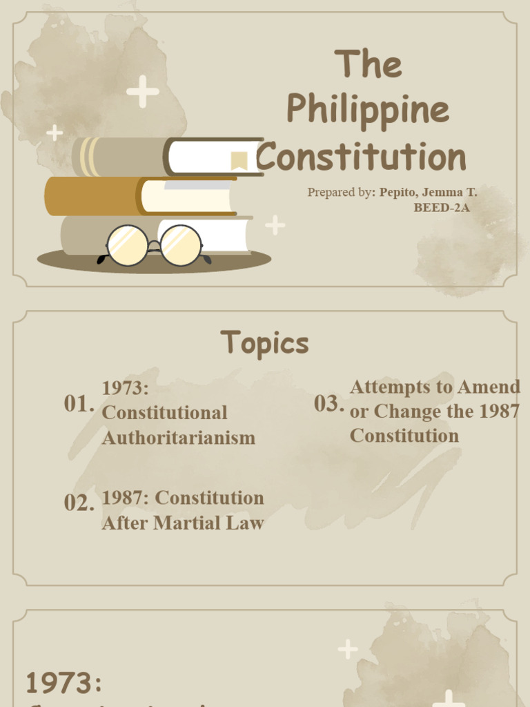 1973: Constitutional Authoritarianism | PDF | Constitutional Amendment ...