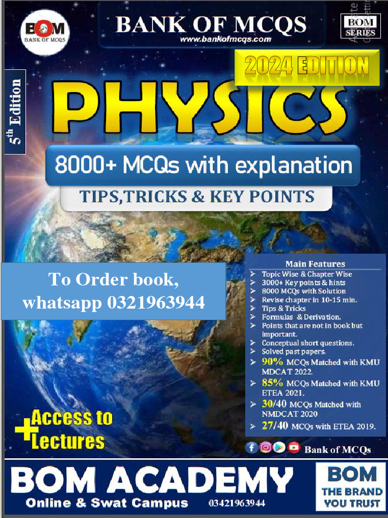 Physics 2024 BOM Series Sample_110819 | PDF | Nuclear Reaction ...