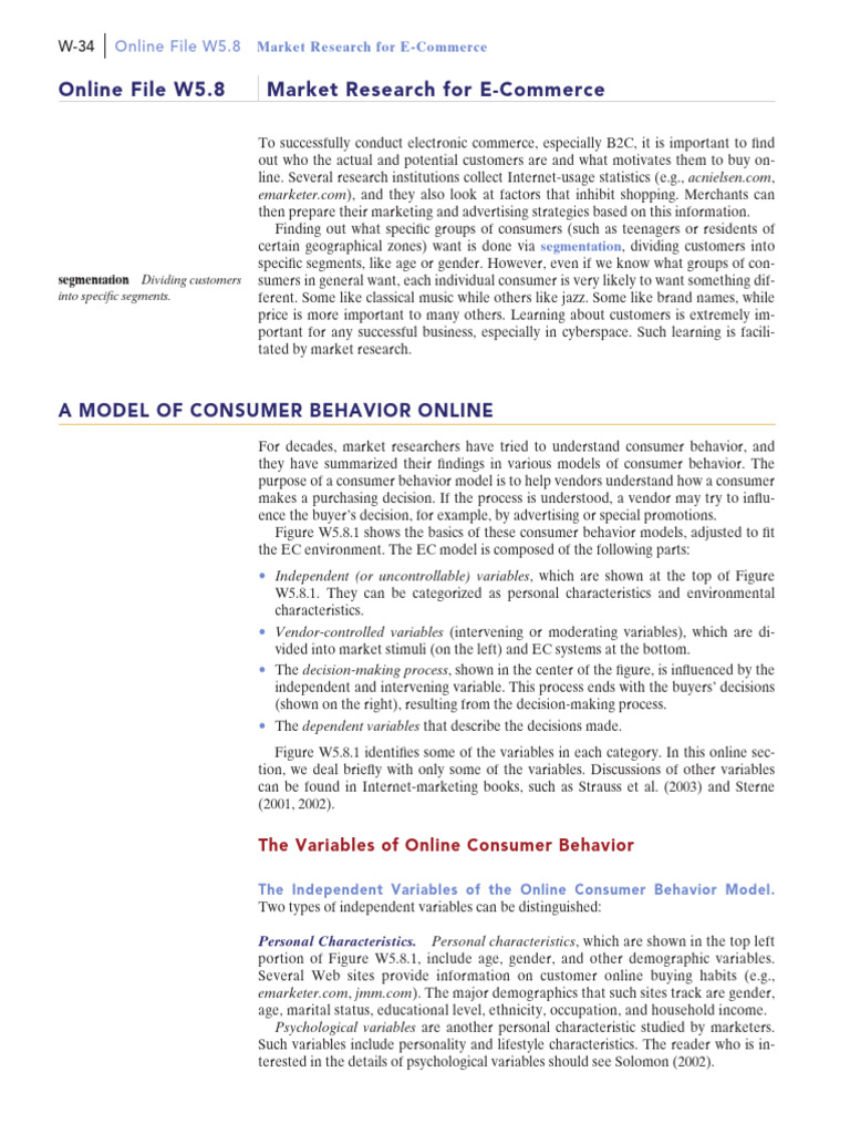 A Model of Consumer Behavior Online | PDF | Consumer Behaviour ...