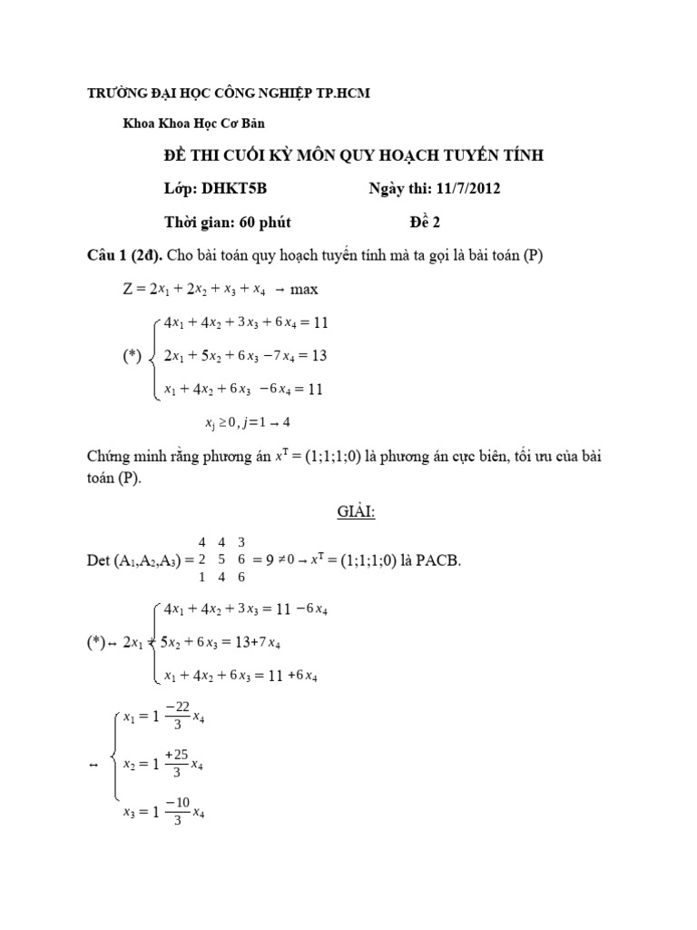 Giai de Thi QHTT | PDF