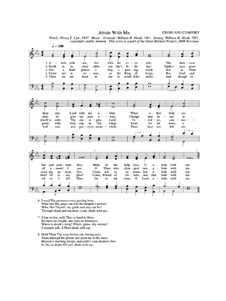 Abide With Me | PDF