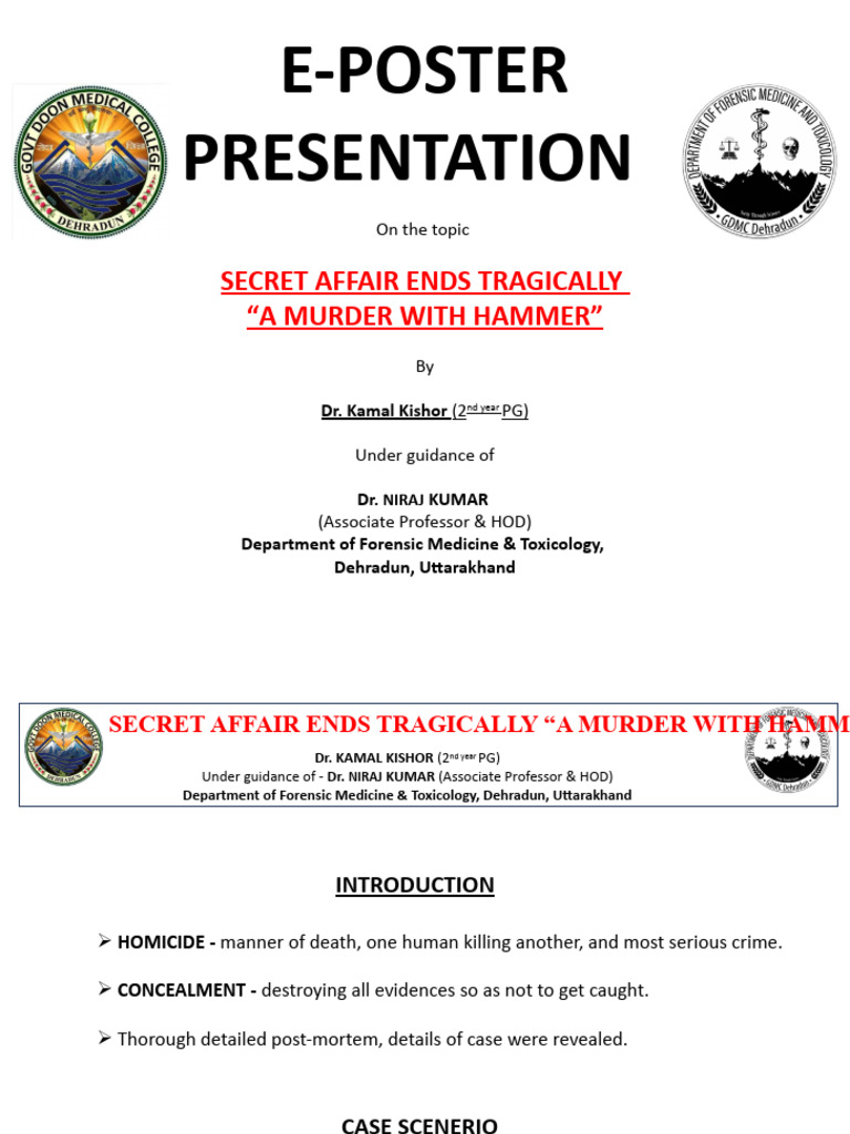Post Mortem of A Victim | PDF | Forensic Science | Crime & Violence