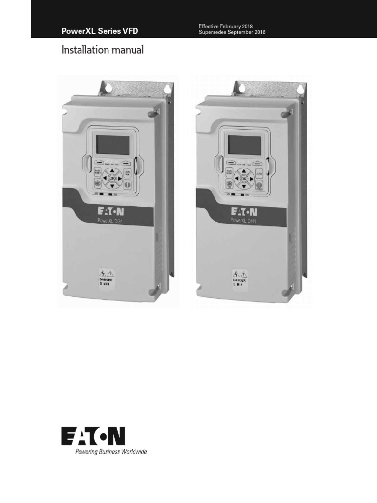 PowerXL VFD Installation Guide | PDF | Power Supply | Capacitor