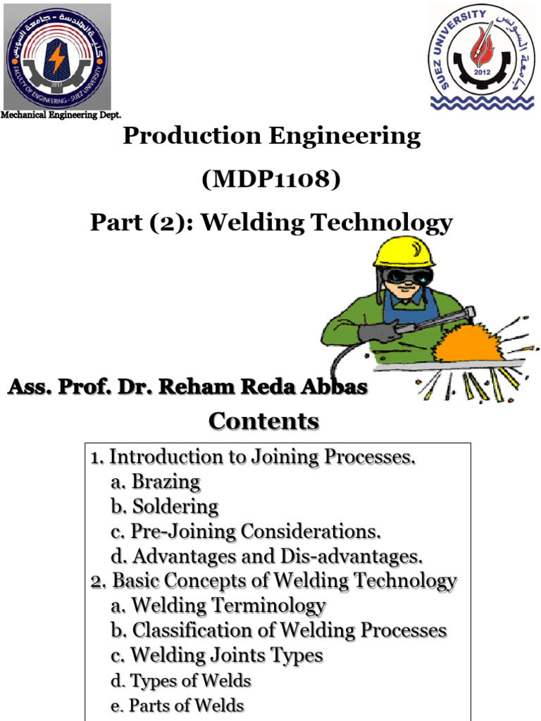 Welding Technology (Part One) | PDF | Soldering | Welding