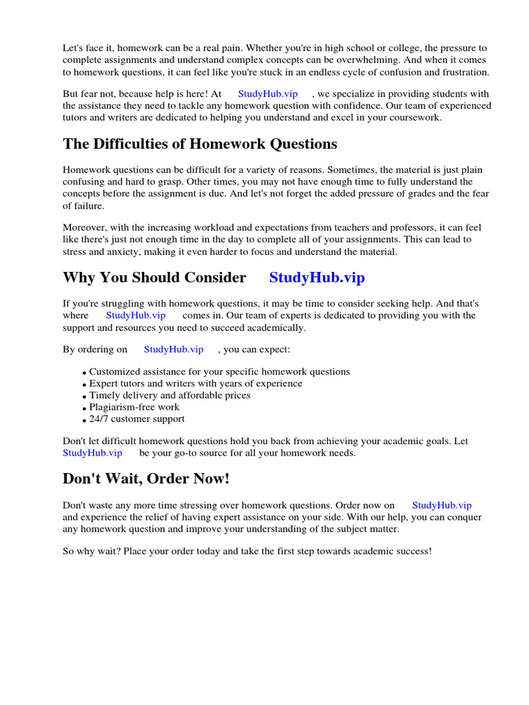 Need Help With Homework Questions | PDF | Homework | Mathematics