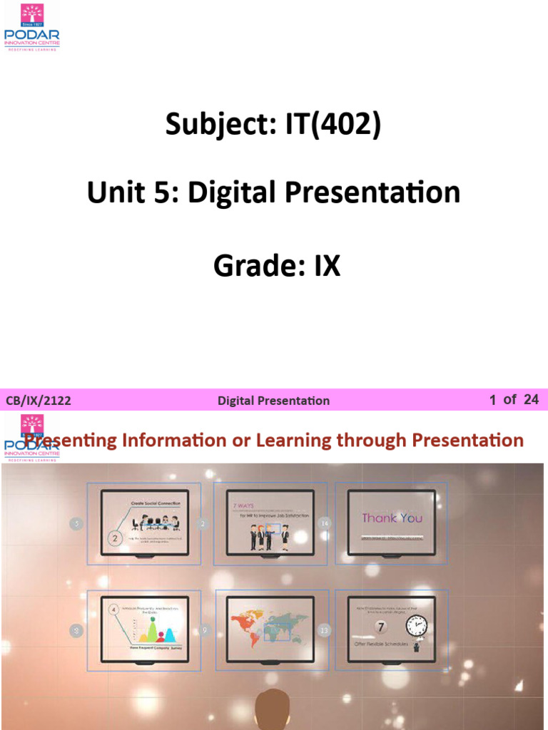 CB IX IT 402 DigitalPresentation | PDF | Keyboard Shortcut | Control Key