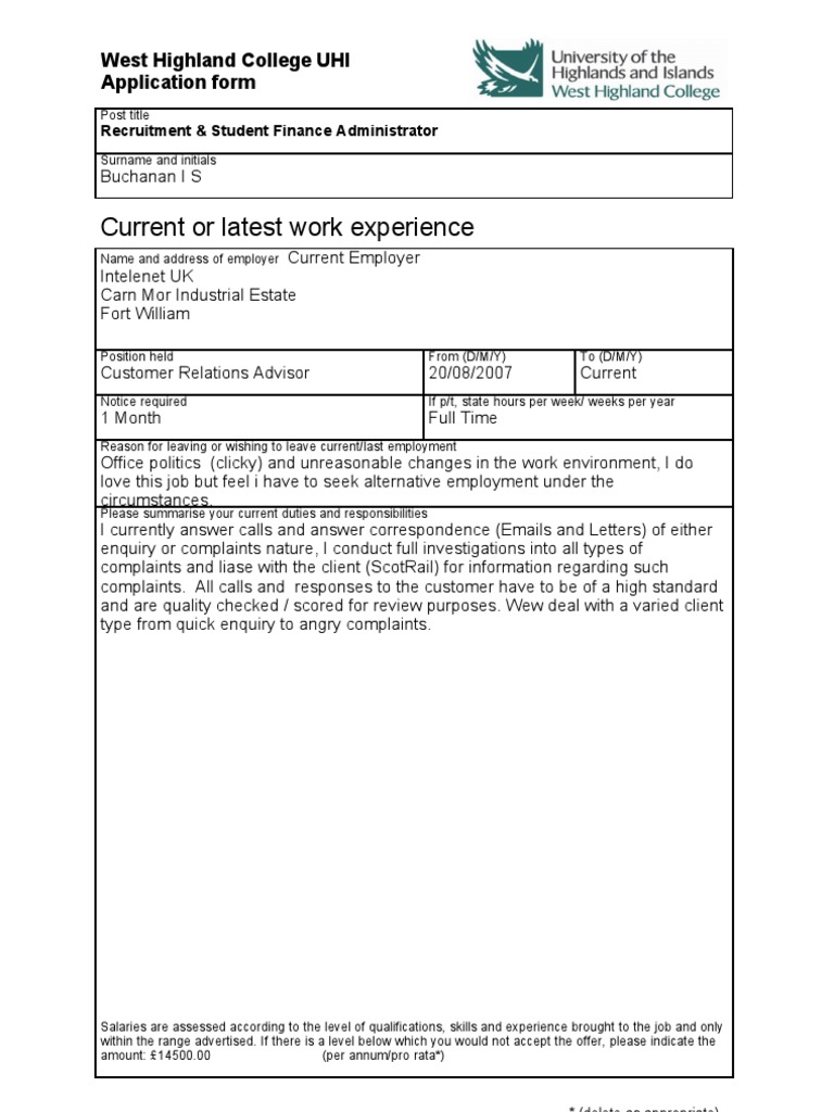 WHC Application Form | PDF | Race And Ethnicity In The United States ...