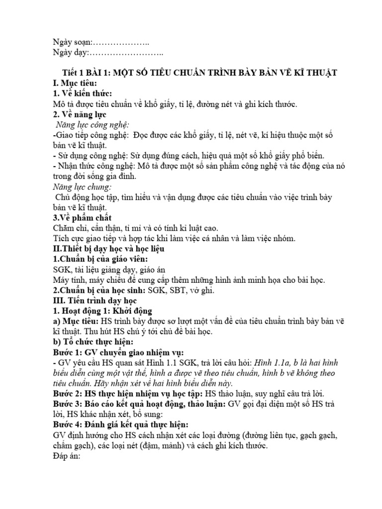 Cong Nghe 8 Ca Nam KNTT | PDF