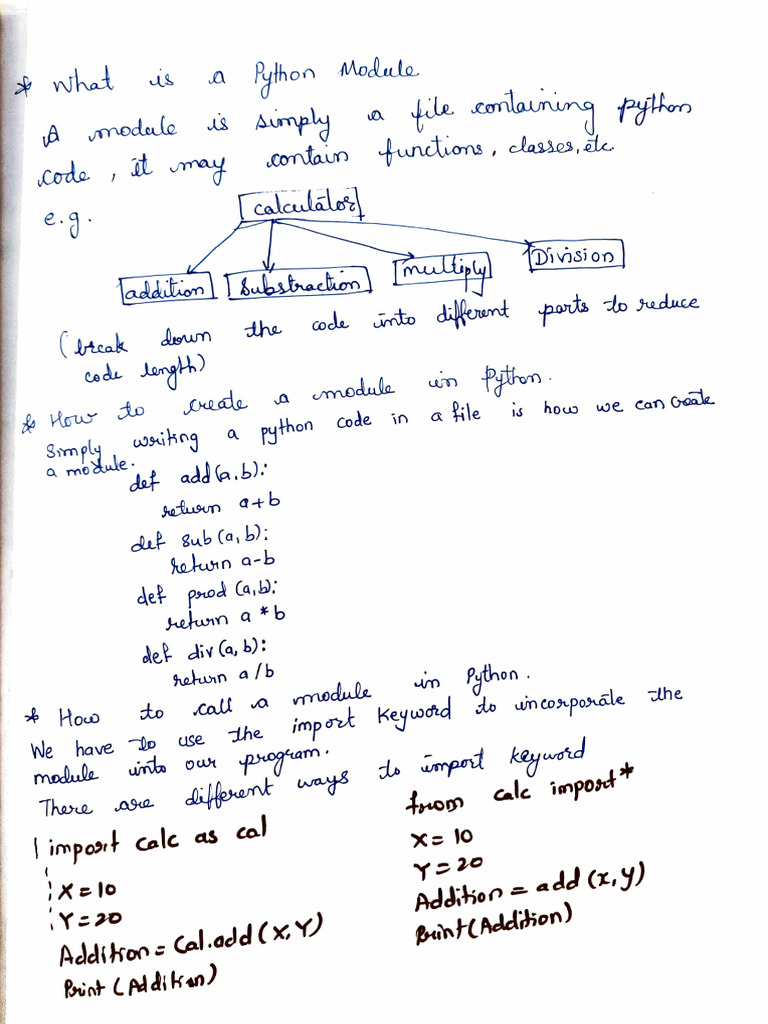 Pyhton Notes For PT2 CH - No. 4 and 5 | PDF