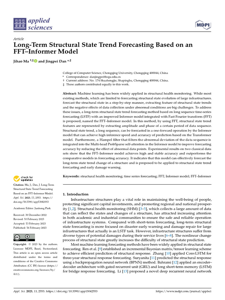 Long-Term Structural State Trend Forecasting Based | PDF | Fast Fourier ...