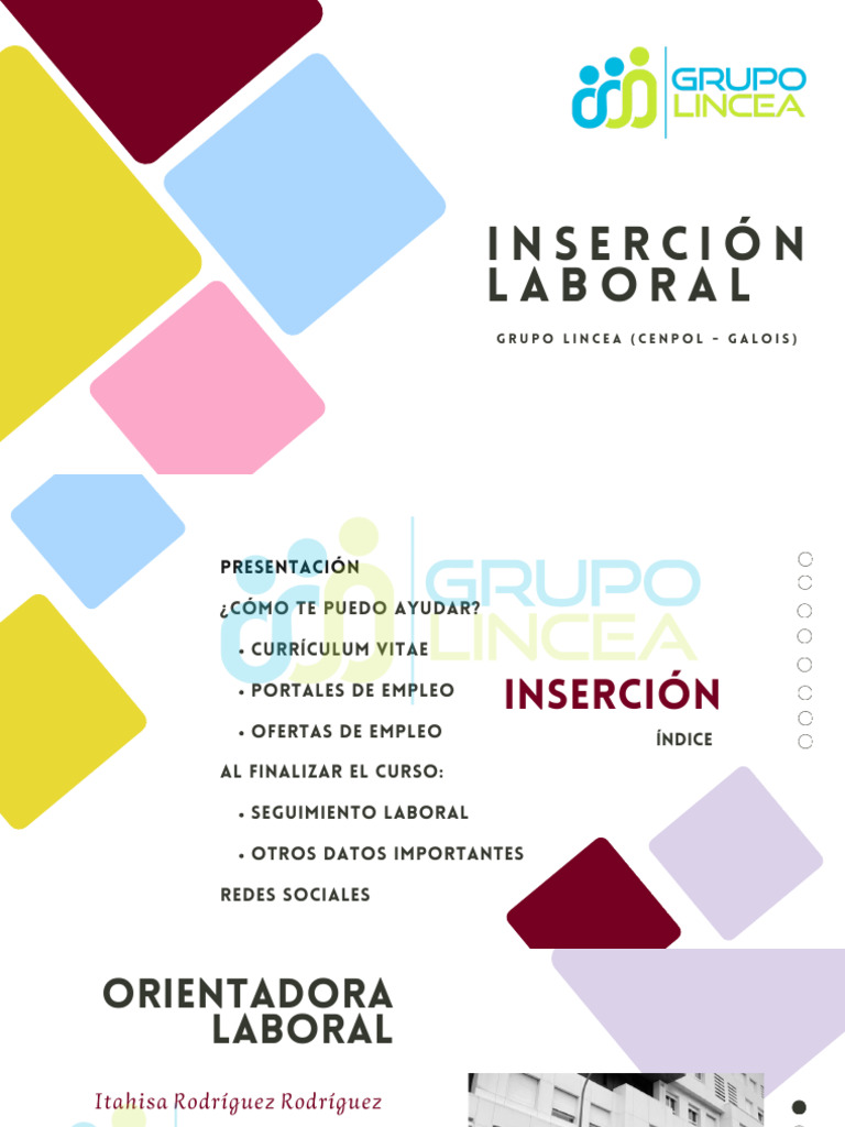 Presentacion INSERCION LABORAL Grupo Galois CONV.2022 V.06.02.23 | PDF | La búsqueda de empleo ...