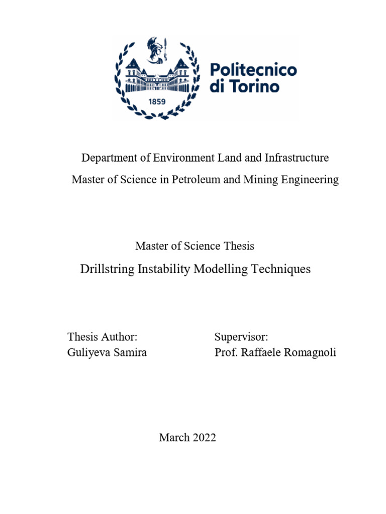 11.department of Environment Land and Infrastructure Master of Science in Petroleum and Mining ...