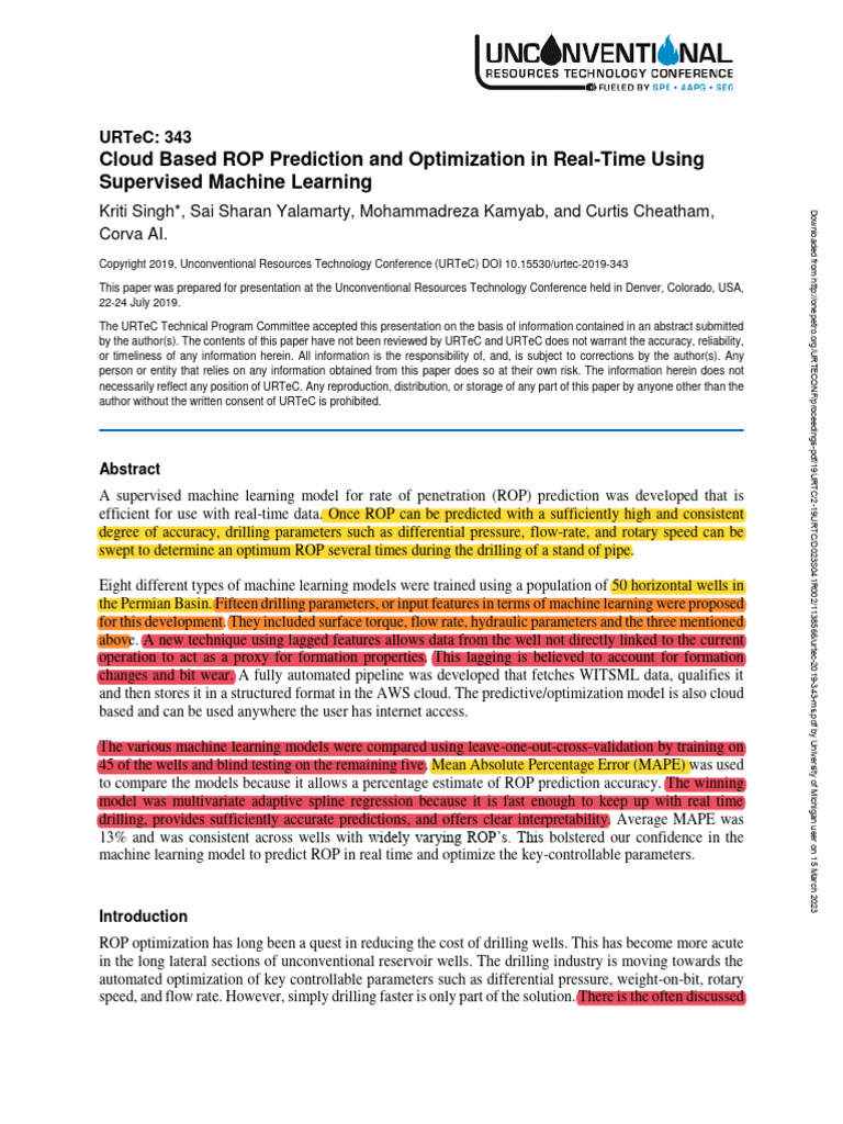 08.-2019 - Cloud Based ROP Prediction and Optimization in Real-Time ...