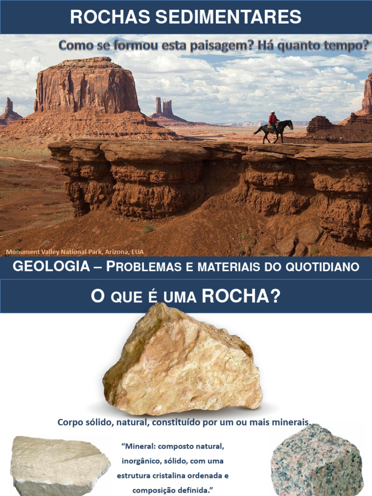 Rochas Sedimentares I - o Que São | PDF | Rocha sedimentar | Sedimento