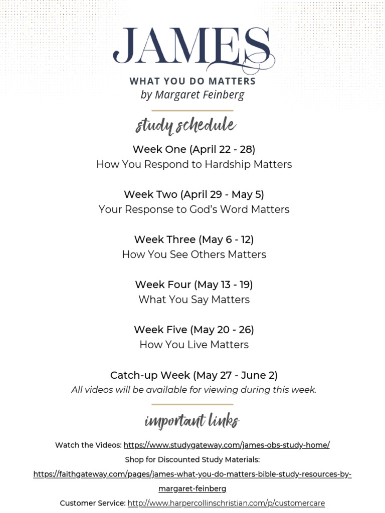 James-Study-Schedule | PDF