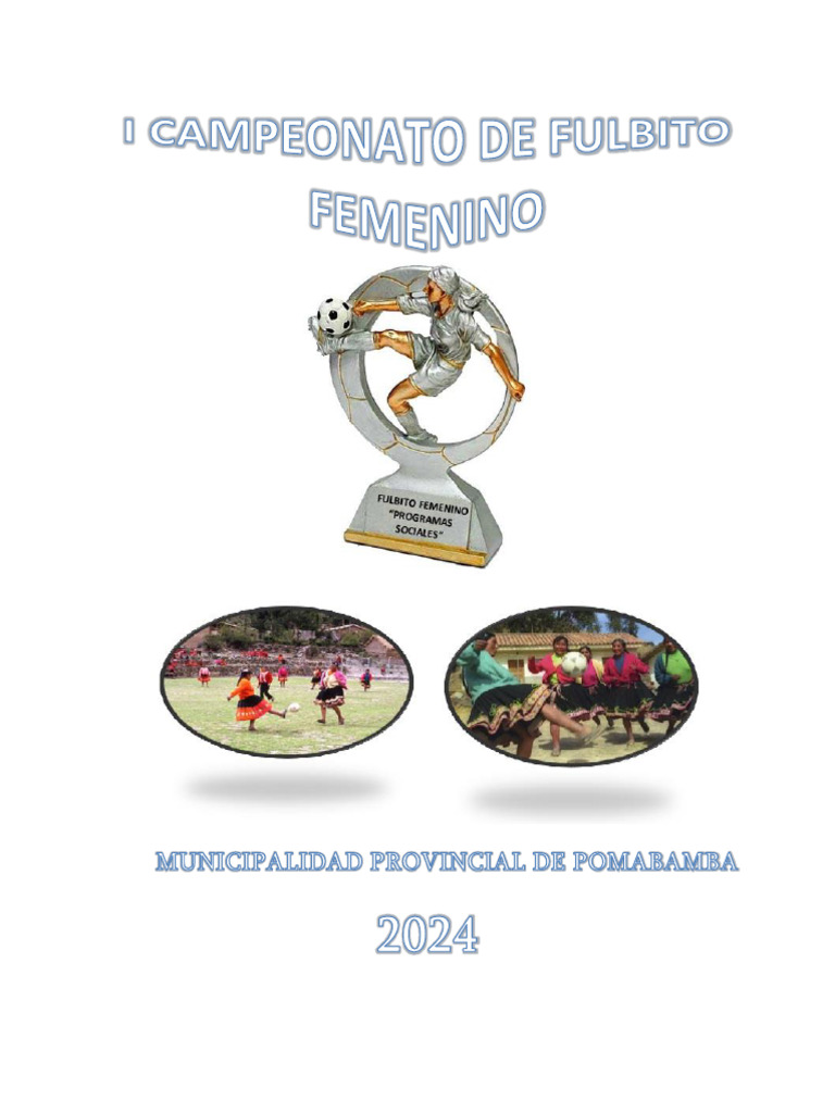 PLAN Fulbito Femenino 2024 | PDF | Códigos de fútbol | Deportes atléticos