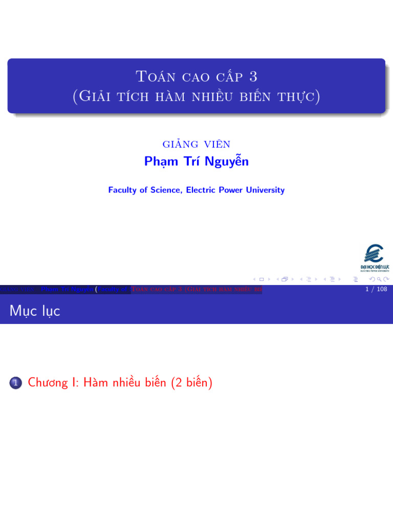 Nguyen - Bai Giang Toan3 | PDF