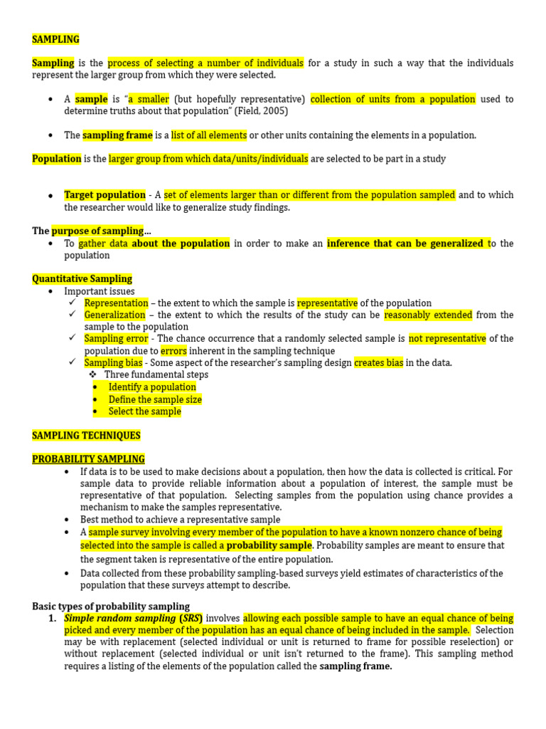 Sampling Pdf Standard Deviation Estimator