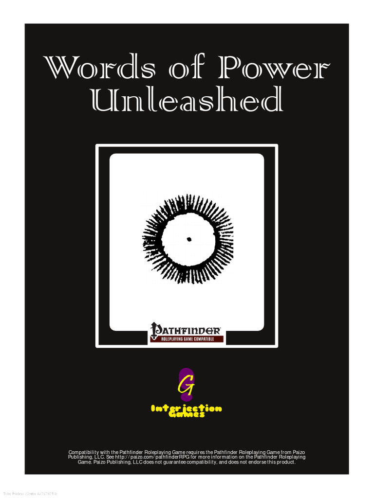 Words of Power Unleashed 1-5 | PDF | Derivative Work | Copyright