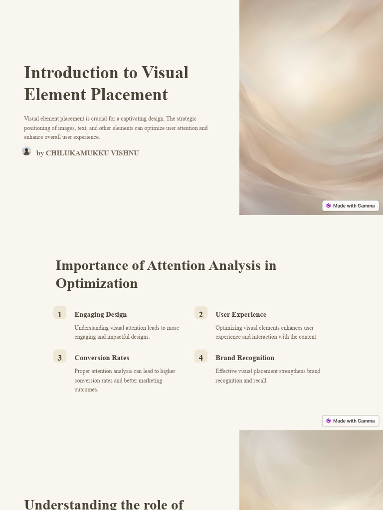 Introduction To Visual Element Placement | PDF | Attention | Virtual Reality